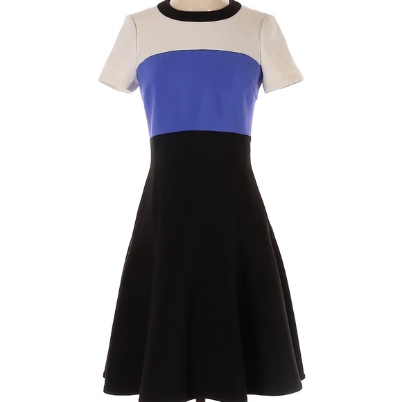 kate spade | Dresses | Kate Spade Colorblock Dress Blue | Poshmark